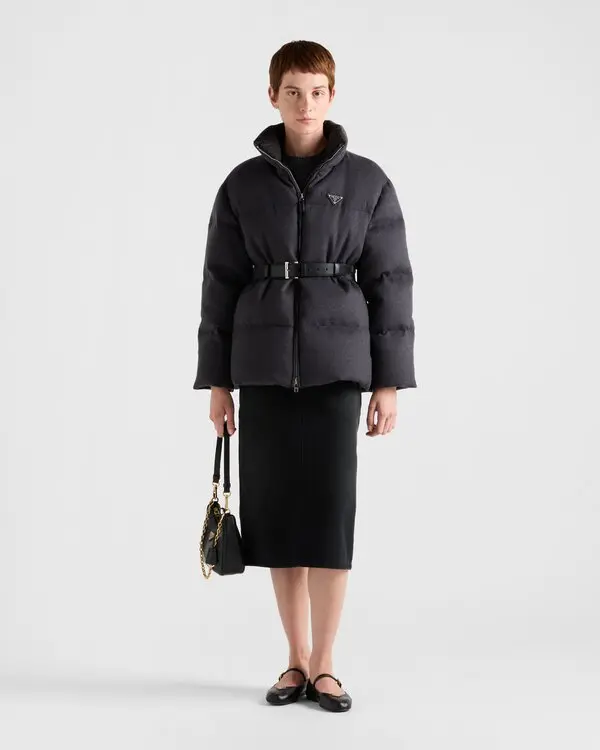 Prada Flannel Down Jacket
