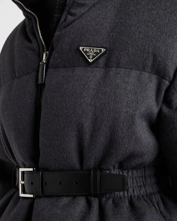 Prada Flannel Down Jacket
