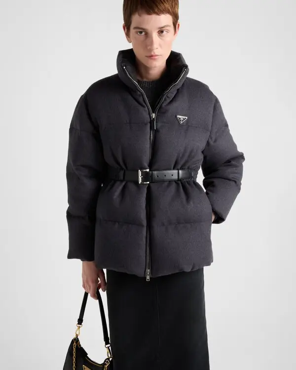 Prada Flannel Down Jacket