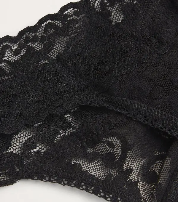 Hanky Panky Lace Low-rise Thong - Black
