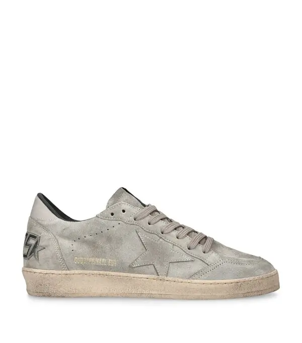 GOLDEN GOOSE Suede Ball Star Sneakers - Grey