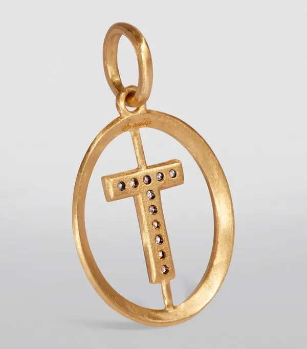 Annoushka Yellow And Diamond Initial T Pendant