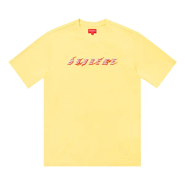 Supreme Flames Short-sleeve Top 'pale - Yellow
