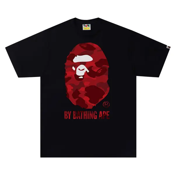 A BATHING APE Color Camo Tee - Black