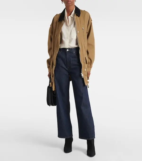 AGOLDE Ren High-rise Wide-leg Jeans In Polished
