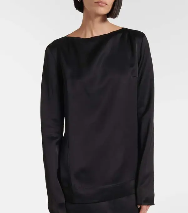 TOTEME Satin Top - Black
