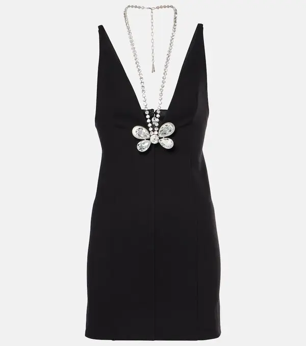 AREA Embellished Minidress