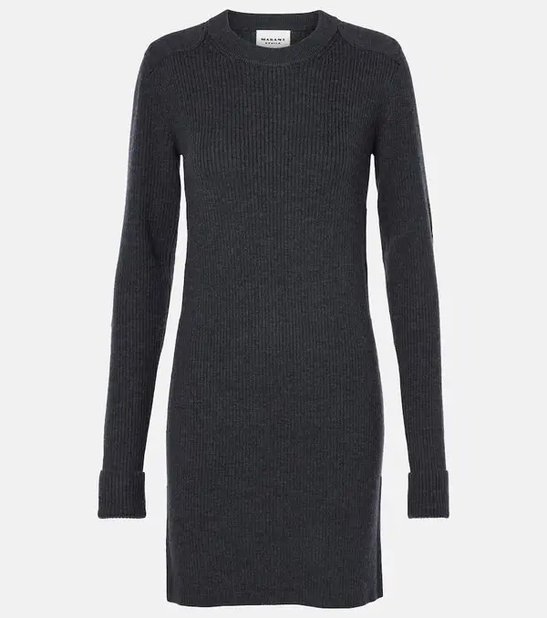 MARANT ETOILE Garner Ribbed-knit Midi Dress