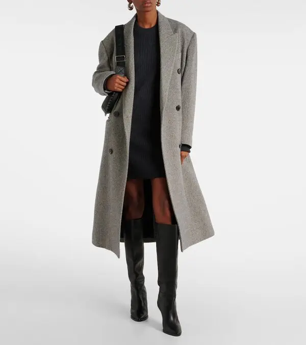 MARANT ETOILE Garner Ribbed-knit Midi Dress