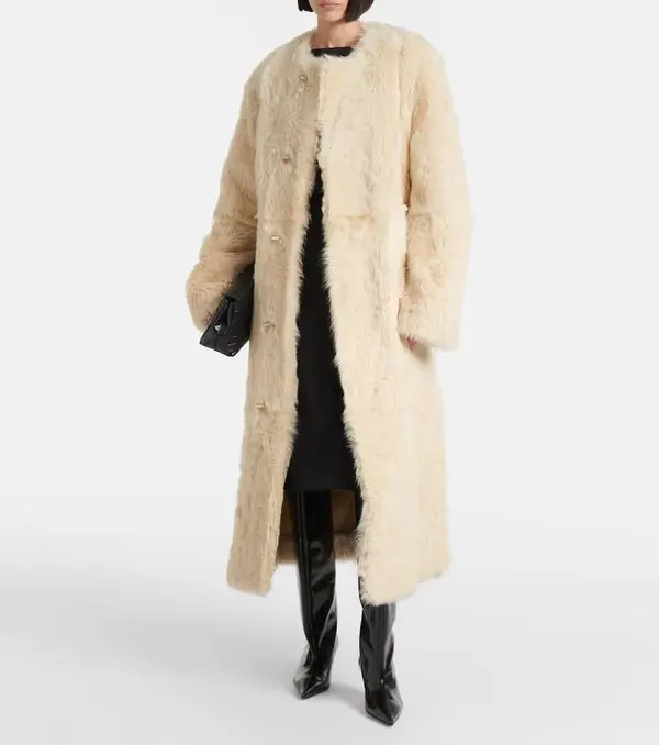 TOTEME Leather And Shearling Coat