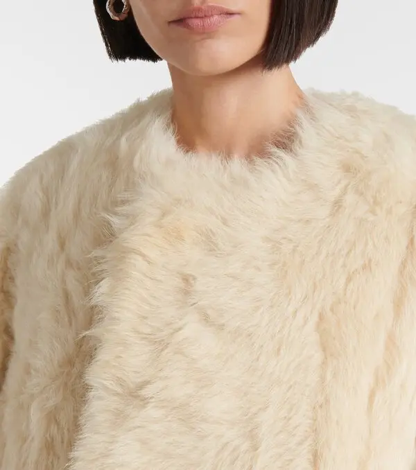 TOTEME Leather And Shearling Coat
