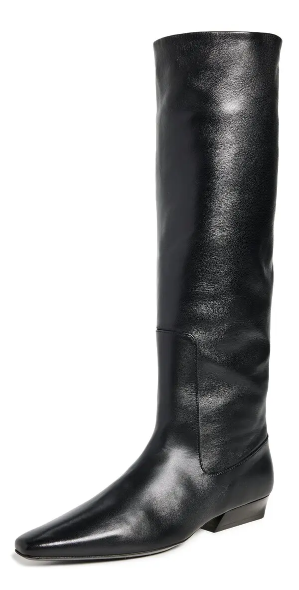 Staud Wally Flat Boots - Black