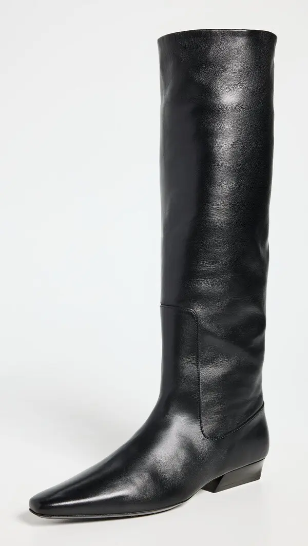 Staud Wally Flat Boots - Black
