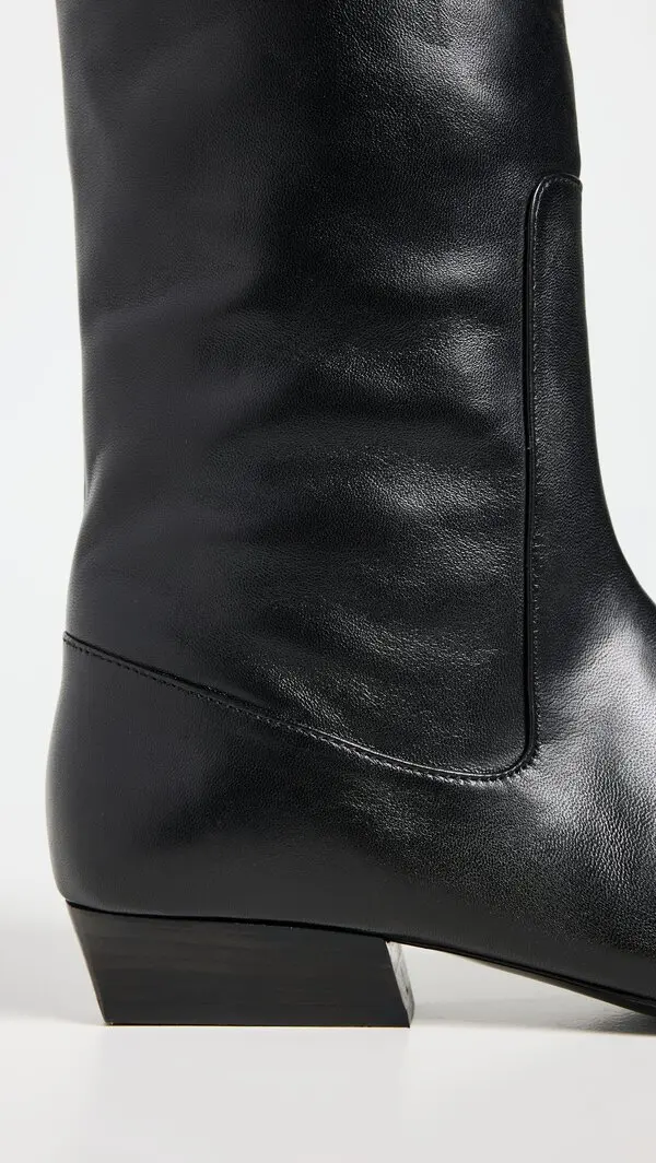 Staud Wally Flat Boots - Black