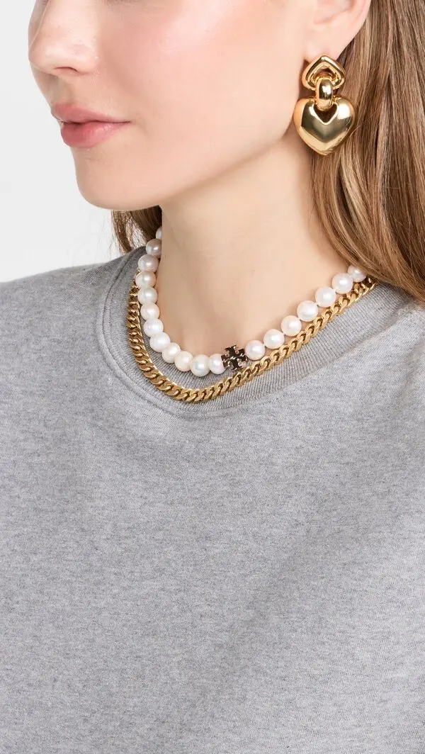 Tory Burch Kira Pearl Necklace