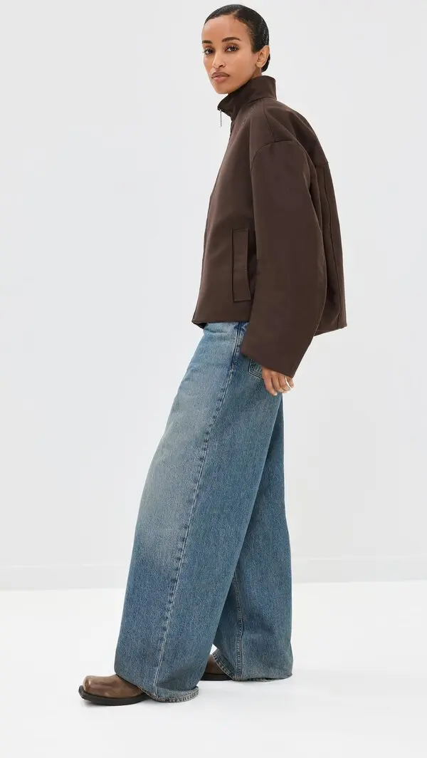 Marni Cropped Cocoon Jacket In Moca - 75% Off | Editorialist