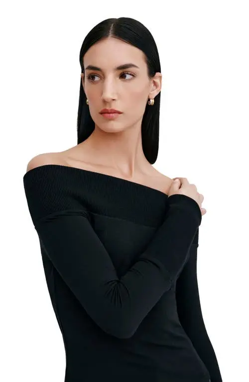 MARCELLA Tilly Off-the-shoulder Knit Top