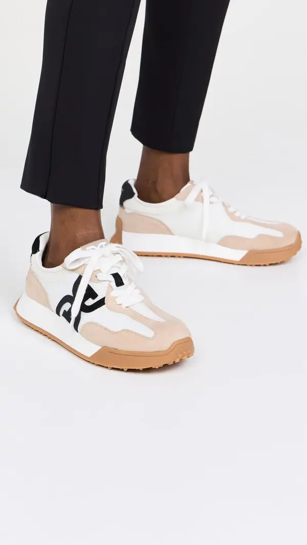 Sam Edelman Langley 3 Sneakers - White/tan/black