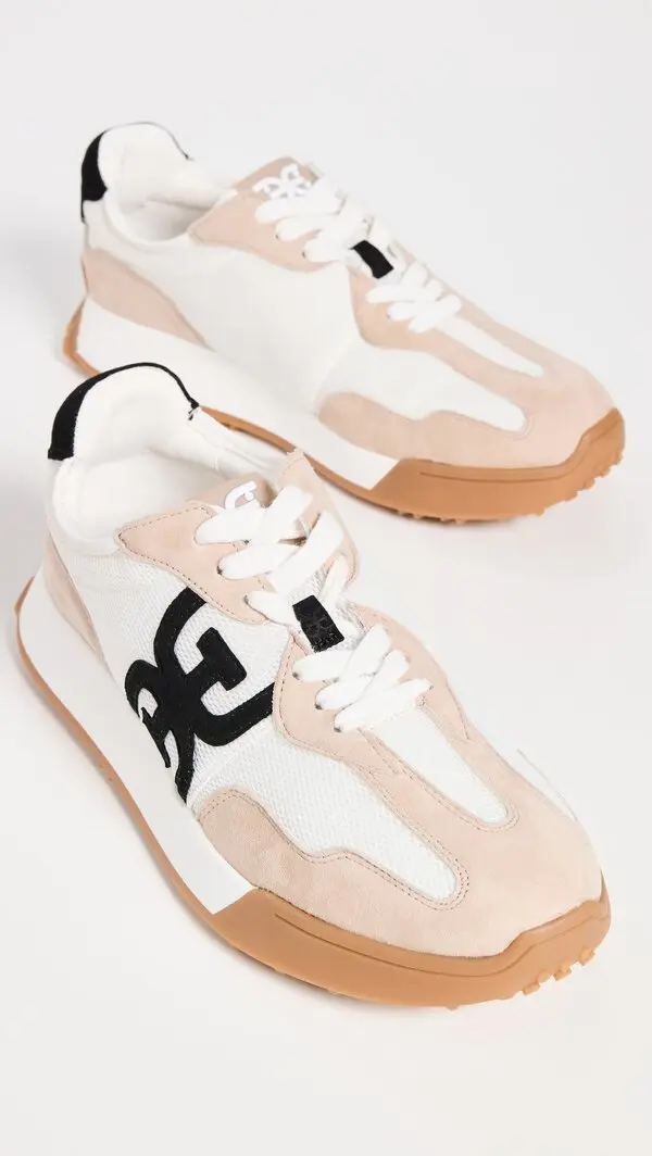Sam Edelman Langley 3 Sneakers - White/tan/black