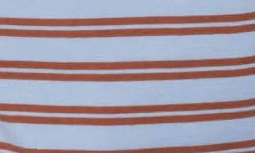 EDIKTED Stripe Long Sleeve Oversize Polo - Blue