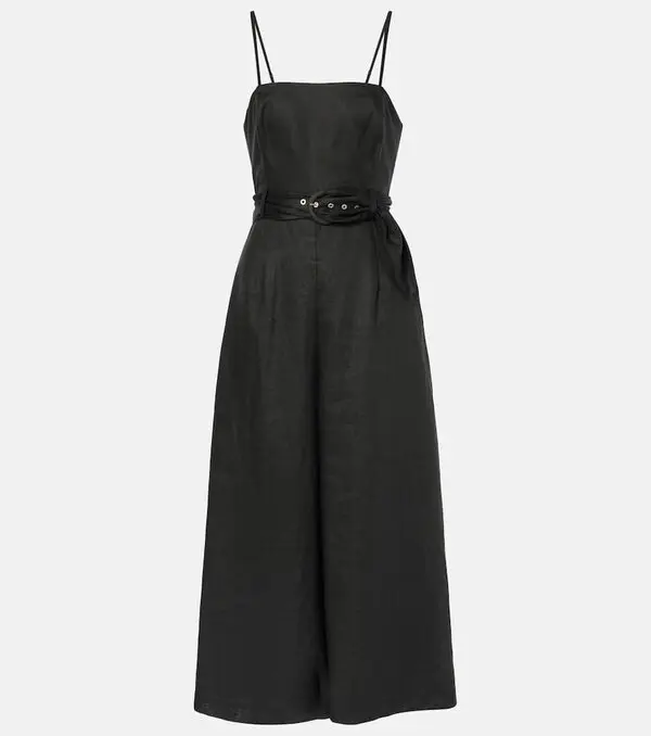 Zimmermann Linen Jumpsuit - Black