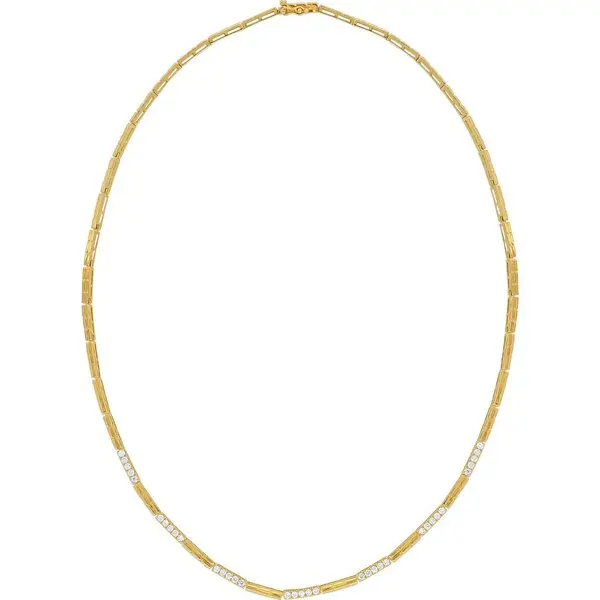 Bony Levy Cleo Diamond Station Necklace - 18k Yellow Gold