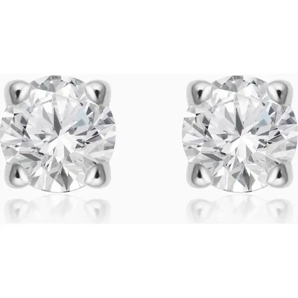 ORADINA 14k Diamond Mini Stud Earrings - White Gold