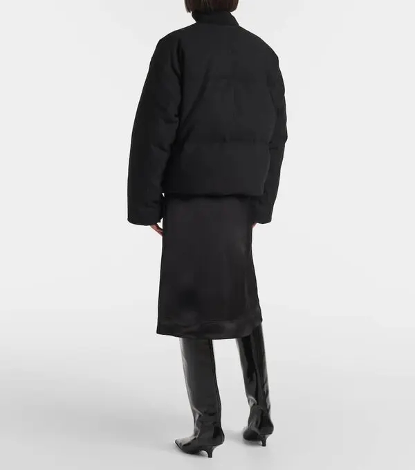 TOTEME Wool-blend Flannel Down Jacket