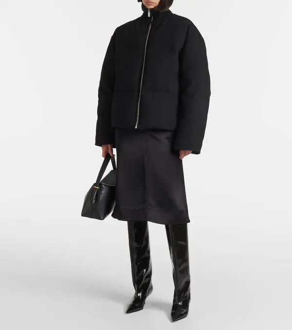 TOTEME Wool-blend Flannel Down Jacket