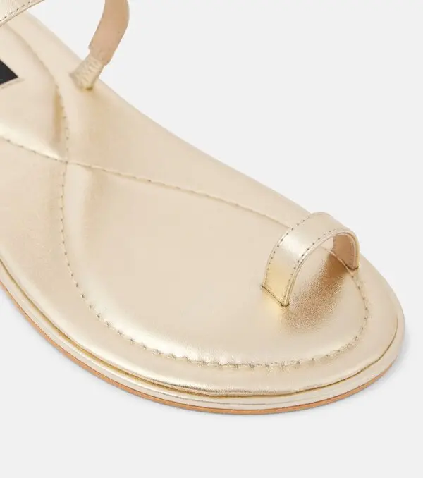 A.emery Turi Metallic Leather Sandals