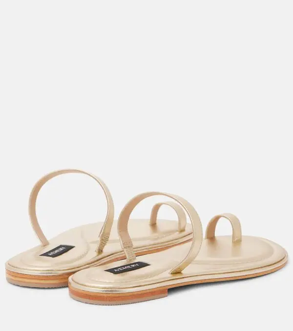 A.emery Turi Metallic Leather Sandals