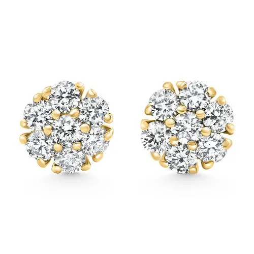 BLISS DIAMOND 14k 1ct Diamond Stud Earrings