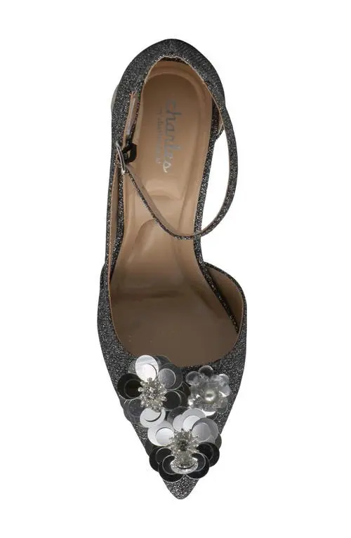 Charles By Charles David Rae Pointed Toe Pumps - Black-sparkle