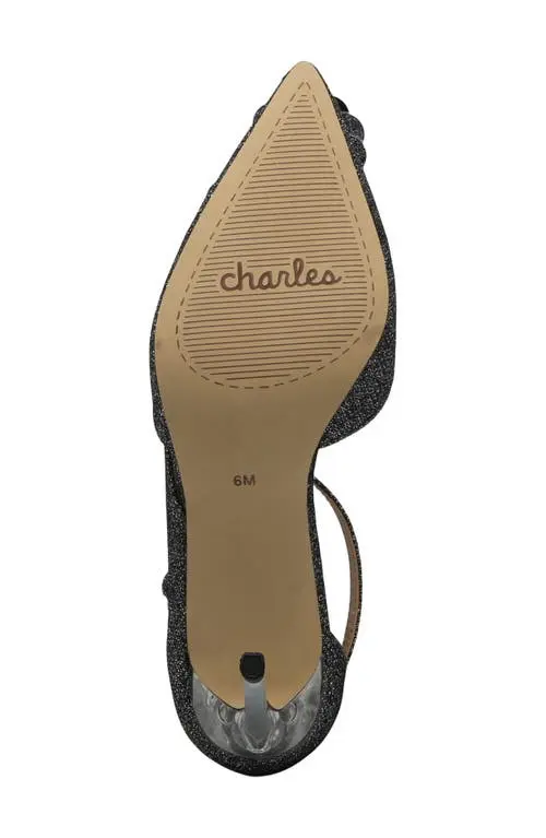 Charles By Charles David Rae Pointed Toe Pumps - Black-sparkle