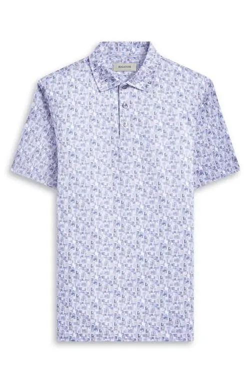 Bugatchi Victor Ooohcotton® Abstract Print Polo - Lilac