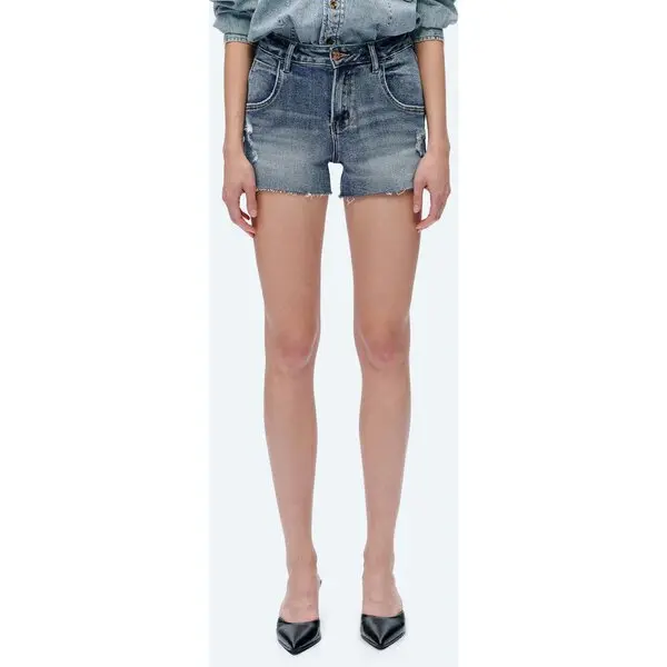 BAYEAS Nova Raw Hem Denim Shorts