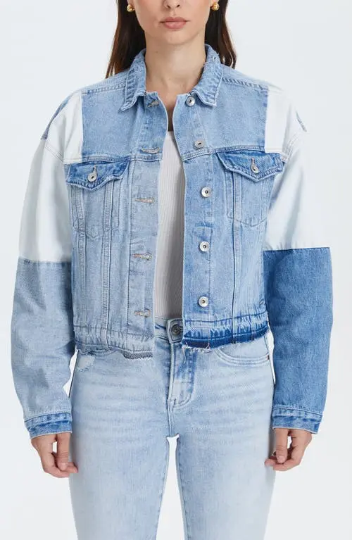 BAYEAS Patchwork Denim Trucker Jacket