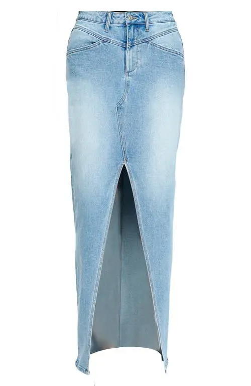 BAYEAS Lauren Mid Rise Front Slit Maxi Skirt