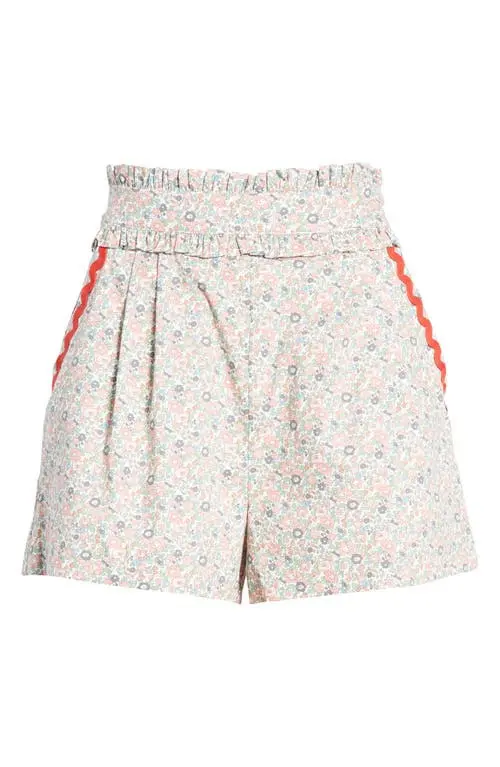 English Factory Floral Print Shorts