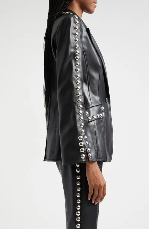 Cinq À Sept Milly Studded Faux Leather Jacket