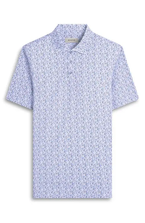 Bugatchi Victor Ooohcotton® Cocktail Print Polo - Cobalt