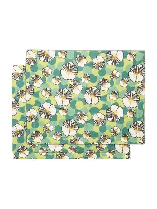 La DoubleJ Placemats Set Of 2 - Ninfea Green