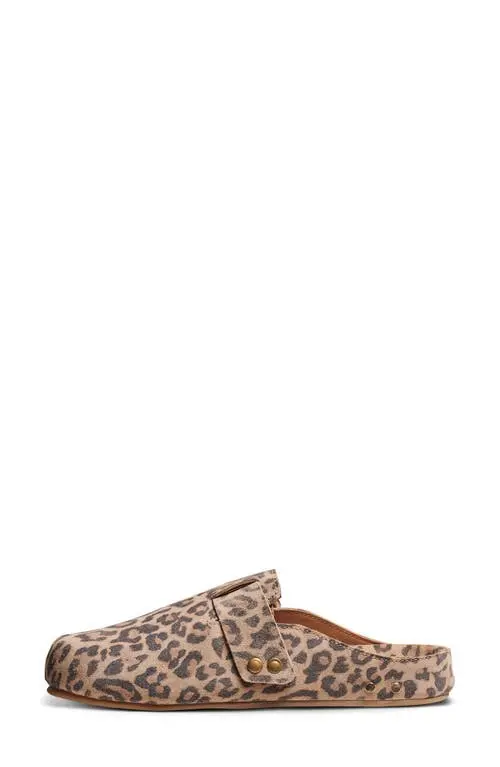 Beek Vulture Cheetah Print Mules