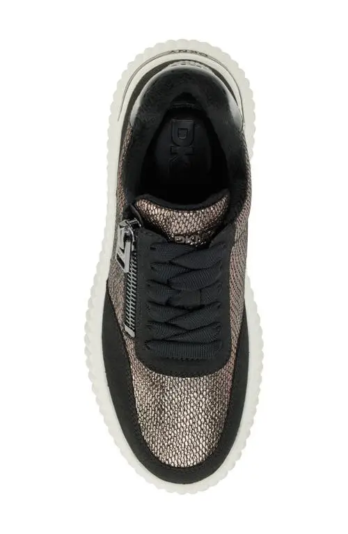 Dkny Laurence Wedge Sneaker - Pewter Black