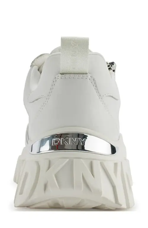 Dkny Lakelyn Platform Sneakers White Editorialist