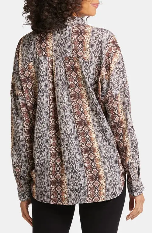 NYDJ Becky Long Sleeve Georgette Top - Ottavia