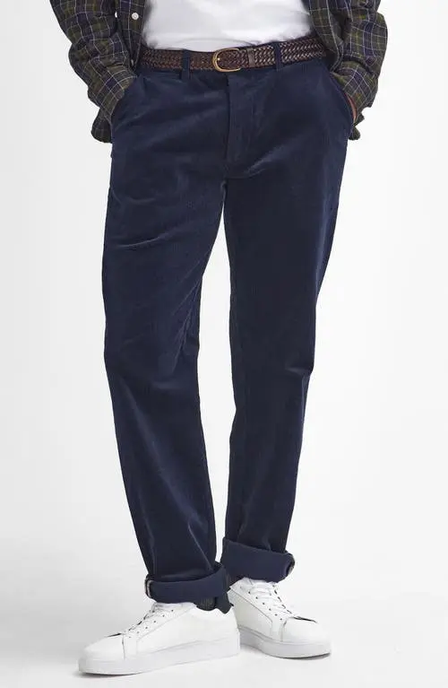 Barbour Corduroy Tailored Fit Trousers - Navy