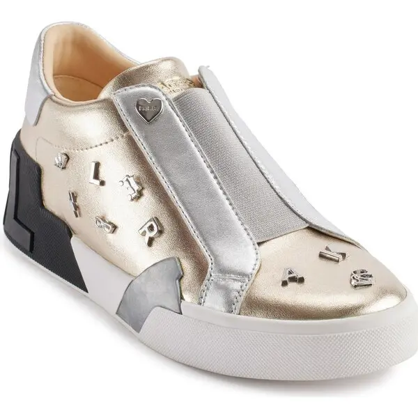 Karl Lagerfeld Paris Mavise Sneakers - Gold/ Silver