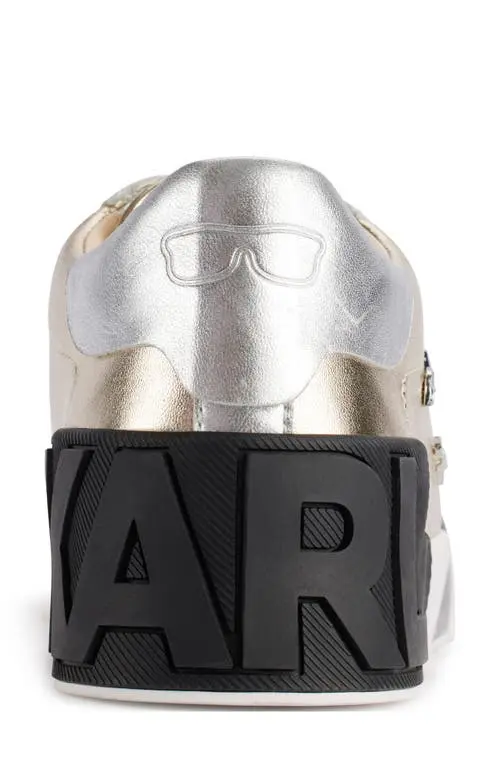 Karl Lagerfeld Paris Mavise Sneakers - Gold/ Silver