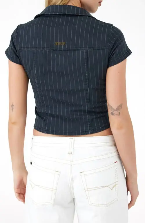 BDG URBAN OUTFITTERS Polly Pinstripe Denim Shirt